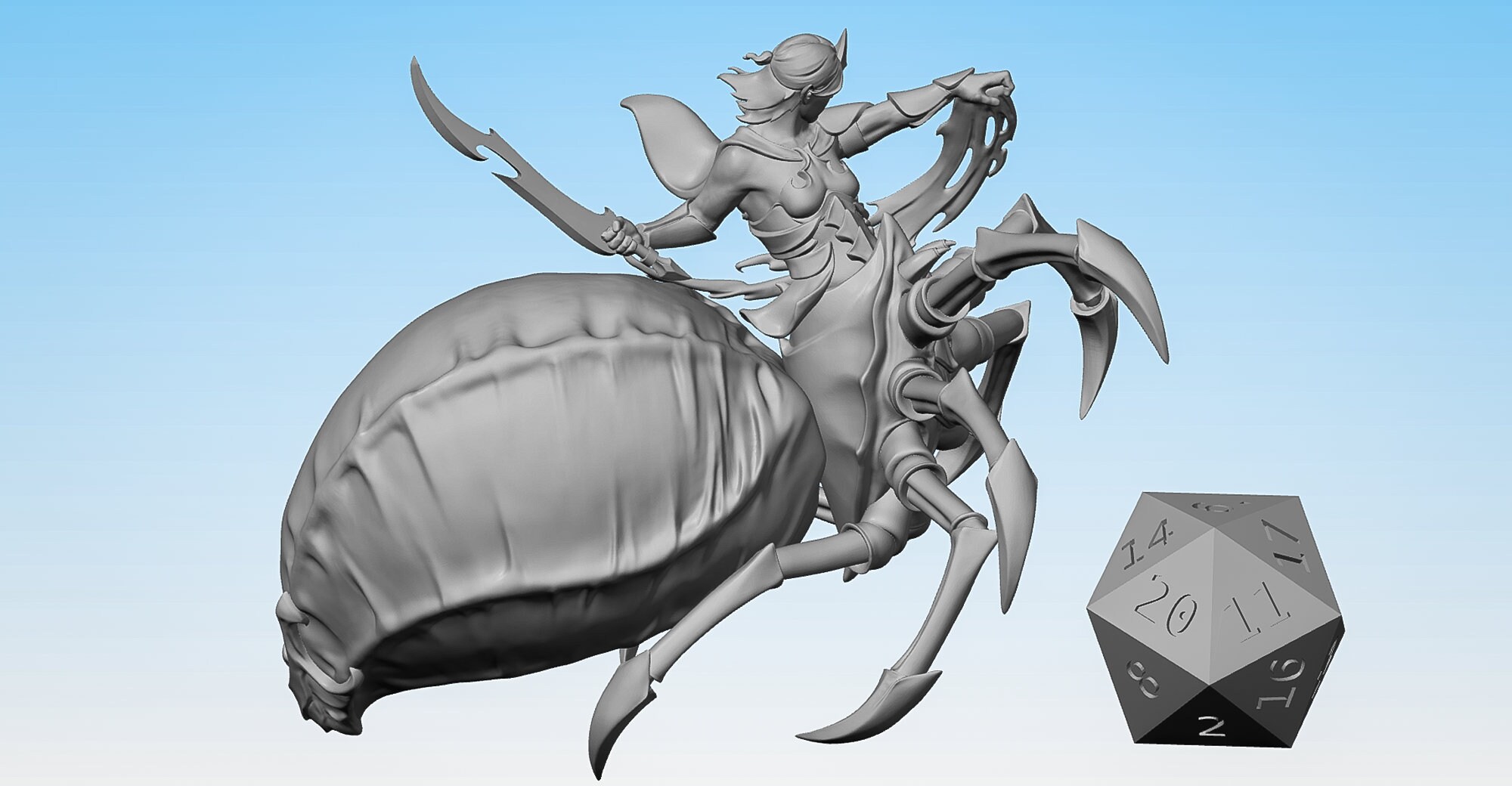 DRIDER Dungeons and Dragons Dnd Pathfinder Tabletop - Etsy