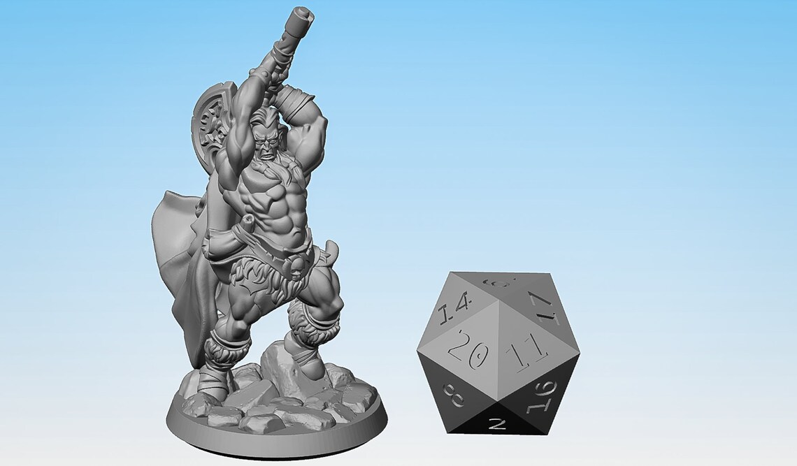 BARBARIAN twohanded Axe Dungeons and Dragons | Etsy