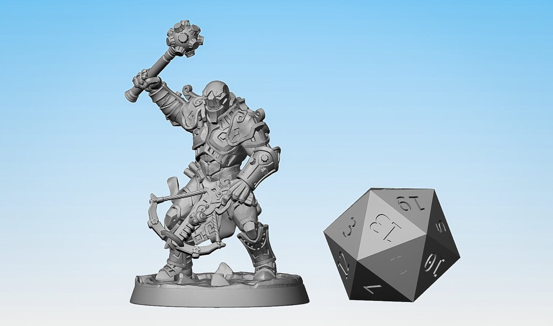 WARFORGED golem Simulacrum Troop A mace & Crossbow Dungeons and Dragons ...