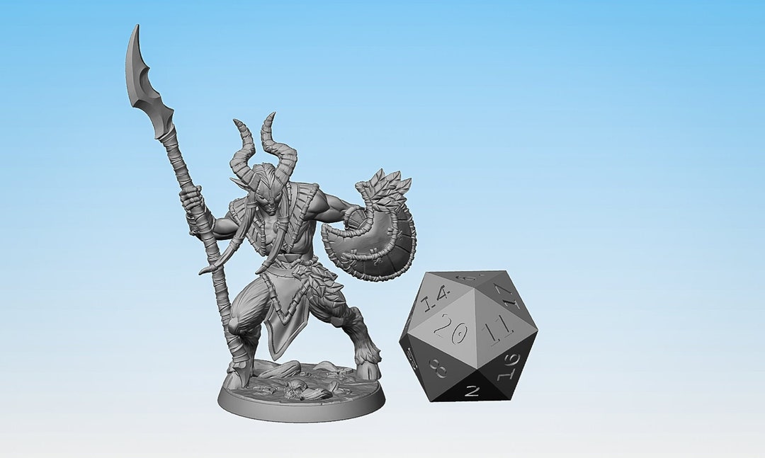 SATYR C "fighter Spear Shield" | Dungeons and Dragons | Dnd ...