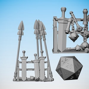 WEAPON RACKS X3 Props Dungeons and Dragons Dnd Pathfinder Tabletop RPG ...