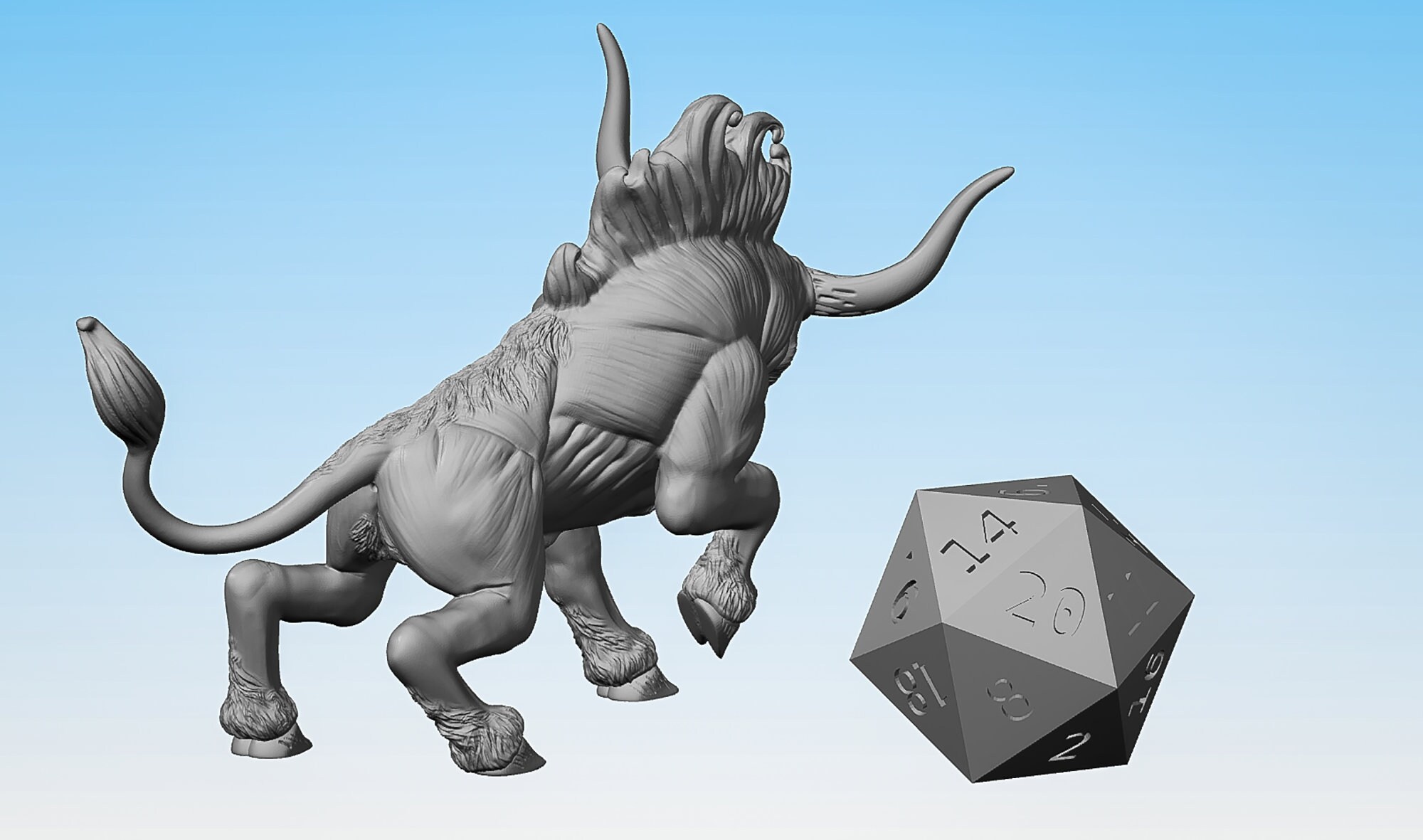 BULL Dungeons and Dragons Dnd Pathfinder Tabletop | Etsy