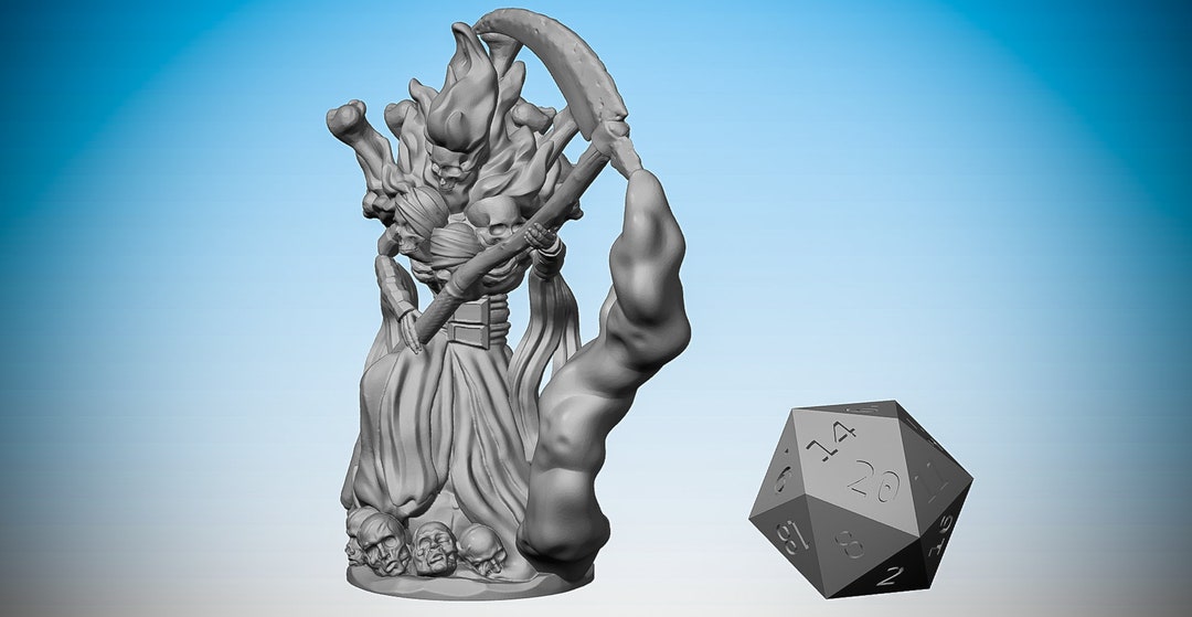 SKULL WRAITH Dungeons and Dragons Dnd Pathfinder Tabletop RPG Hero Size ...