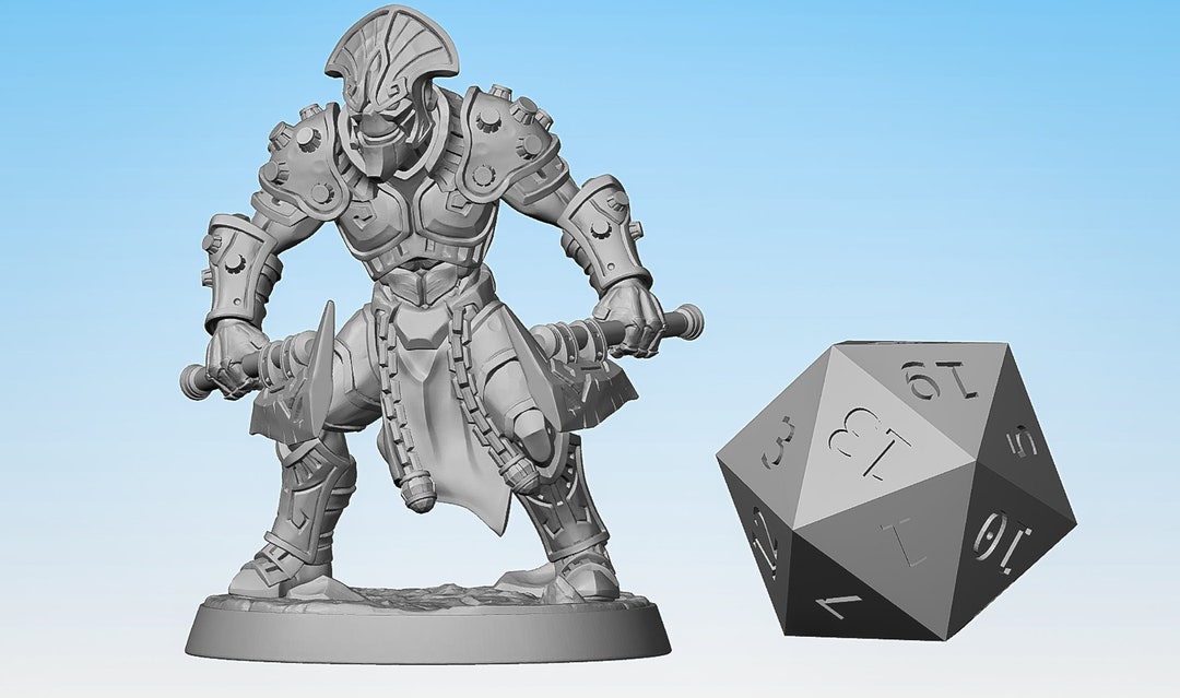 WARFORGED "golem Simulacrum Troop C" (dual Axes) | Dungeons and Dragons ...