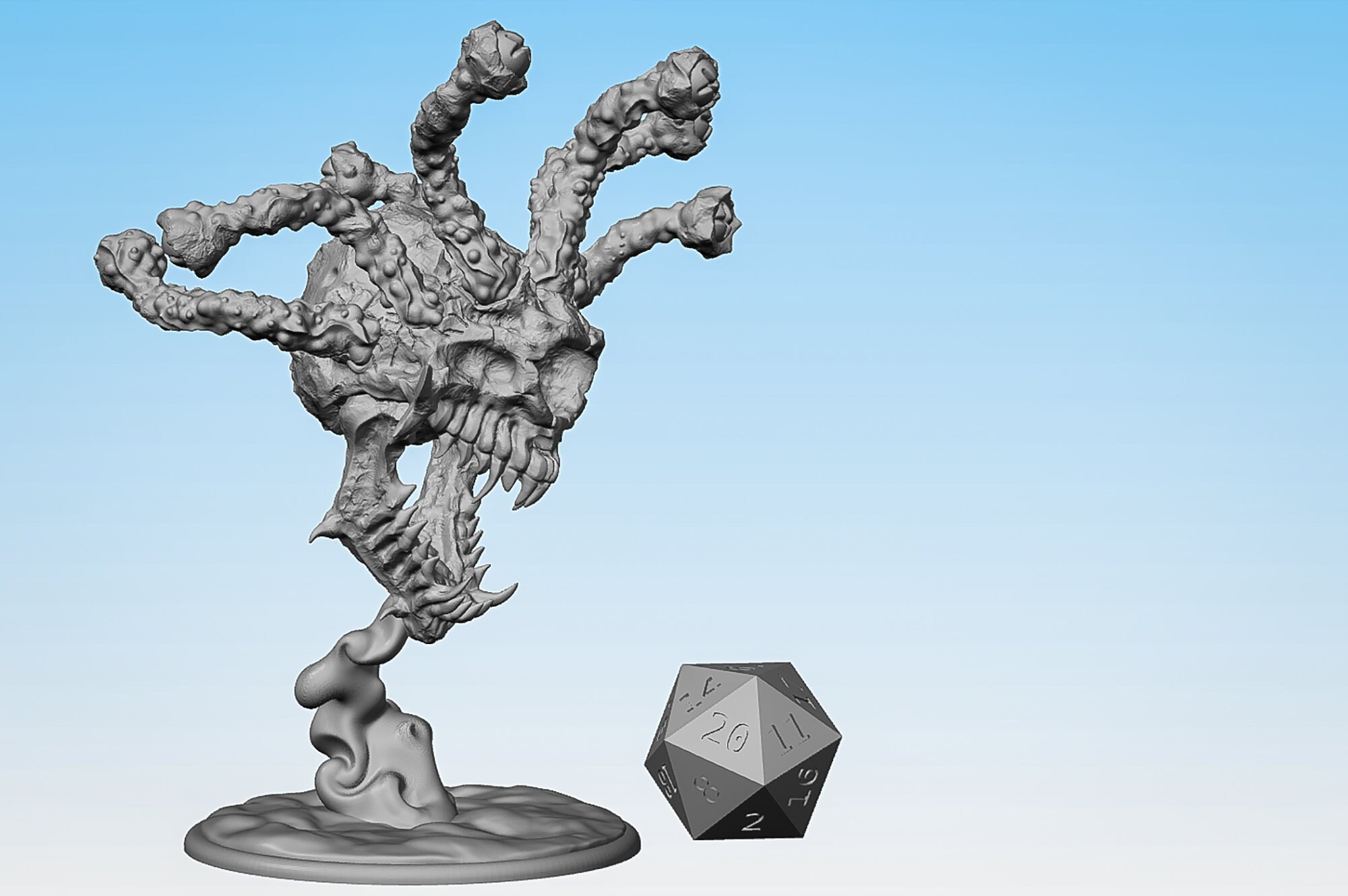 UNDEAD BEHOLDER Skeletal Dungeons and Dragons | Etsy