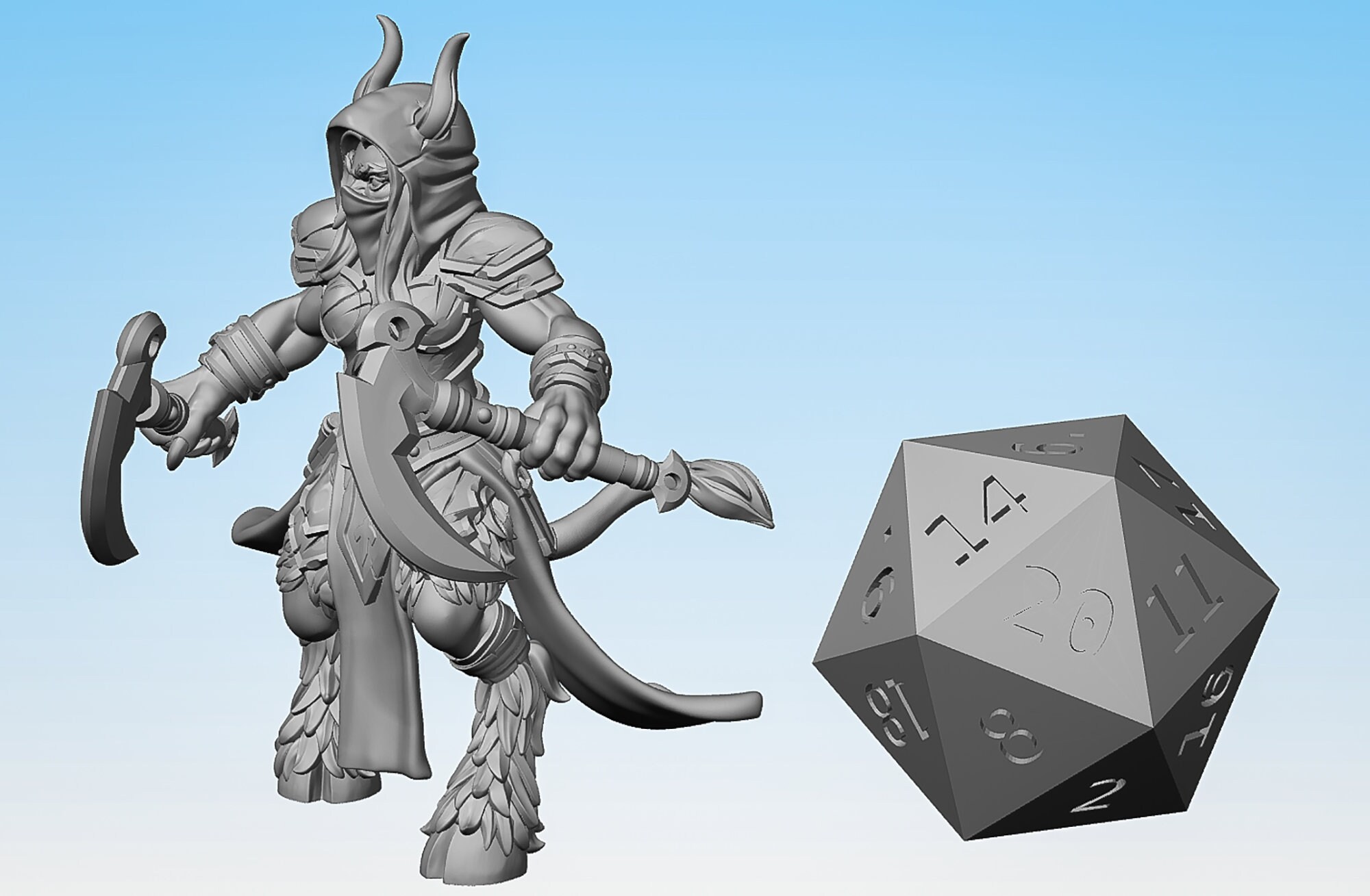 Toys Toys & Games DnD Dungeons and Dragons 28 mm SATYR Assassin: Dagger ...