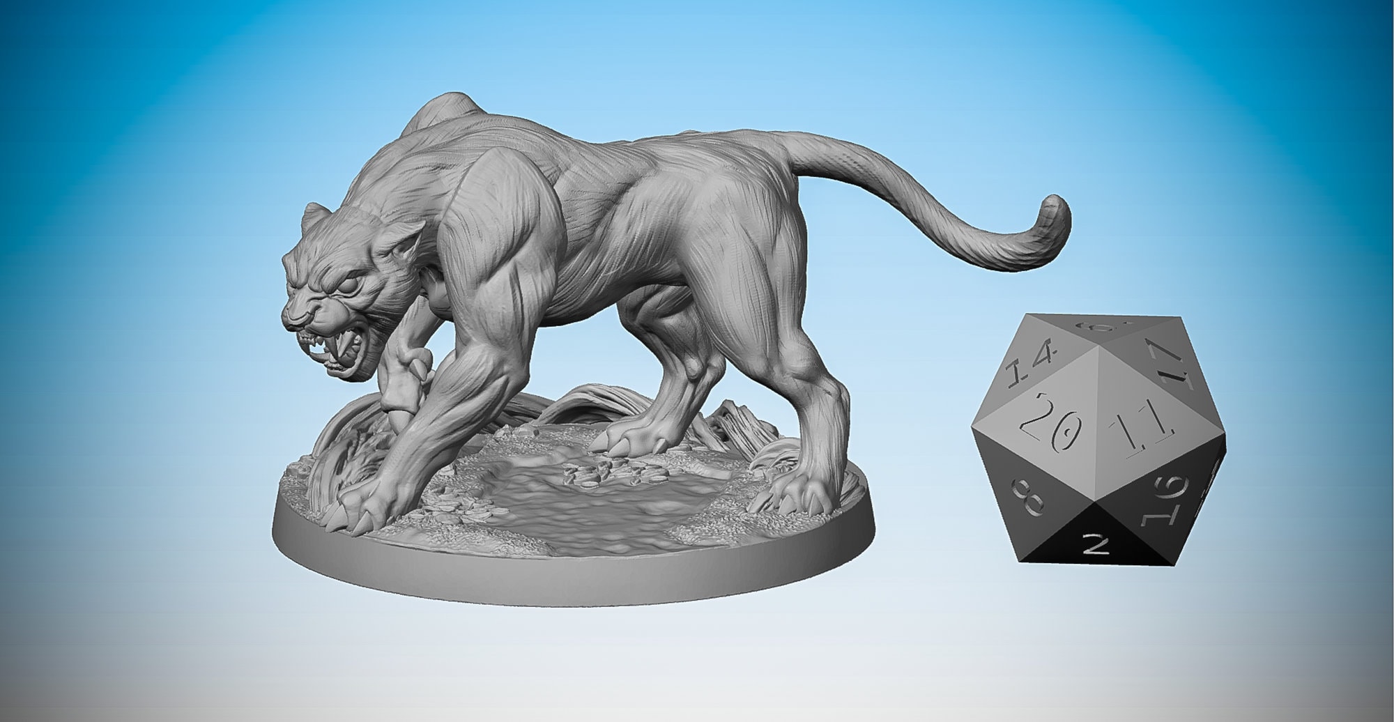 GREAT PANTHER 2 Sizes Dungeons and Dragons DnD | Etsy