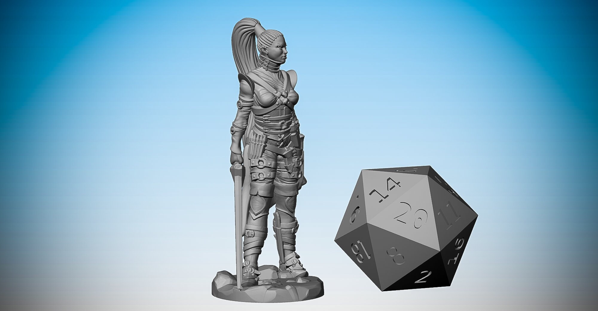 RANGER 2 SWORDS W Dungeons and Dragons Dnd Pathfinder - Etsy