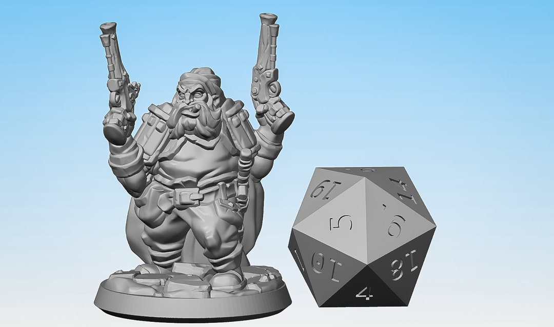DWARF GUNSLINGER rifleman 01 Dungeons and Dragons Dnd Pathfinder ...