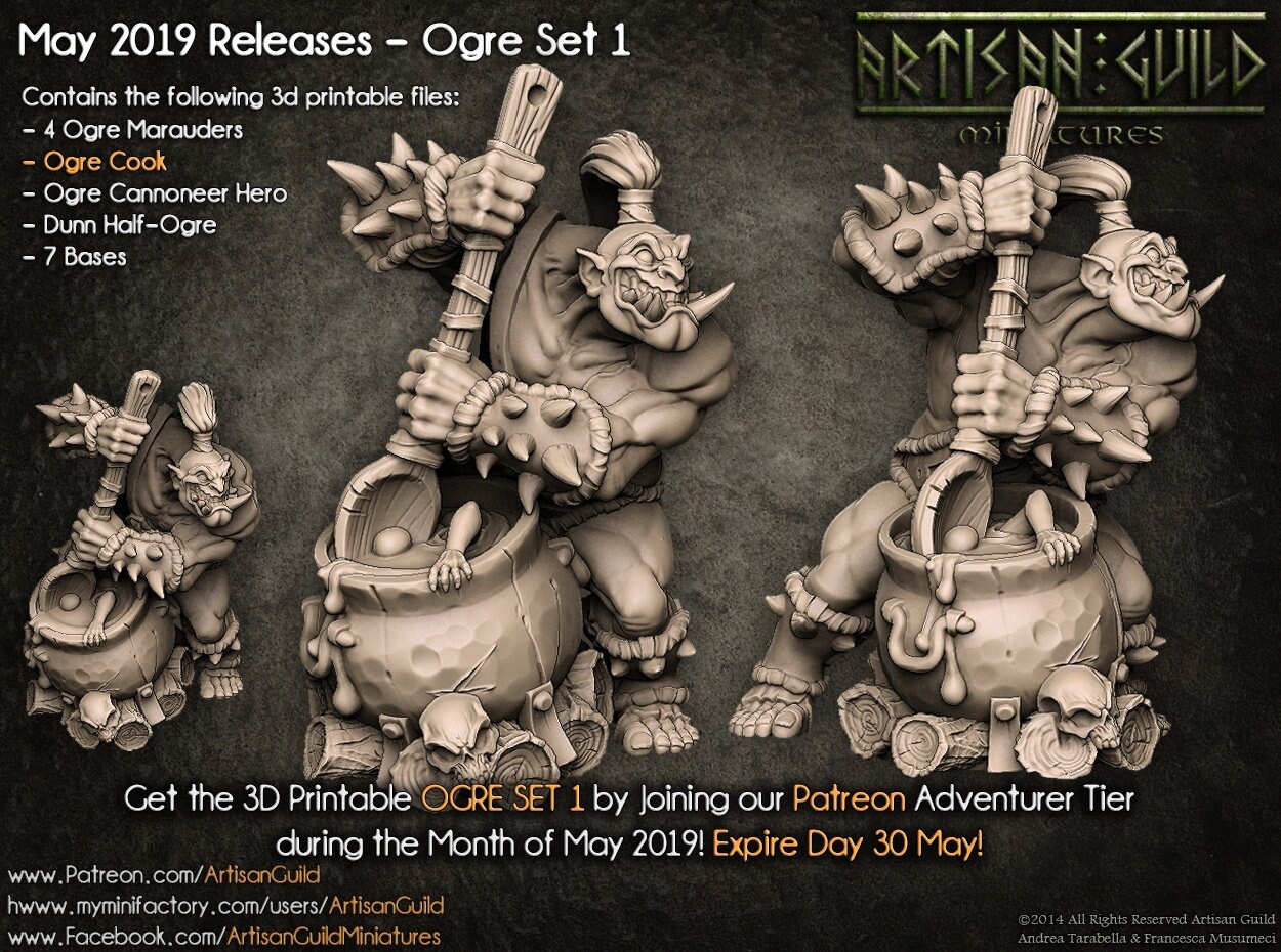 OGRE ORC Marauder cook / Chef Dungeons and - Etsy