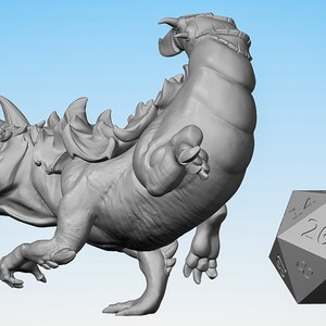 TARRASQUE BABY Dungeons and Dragons Dnd Pathfinder Tabletop RPG Hero ...