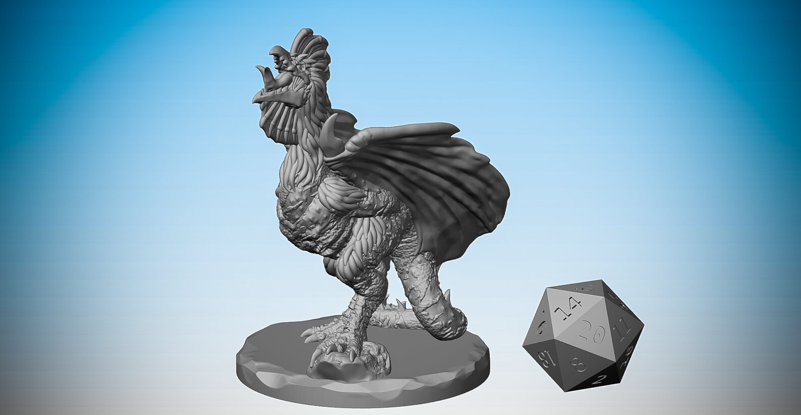 LARGE COCKATRICE Dungeons and Dragons Dnd Pathfinder - Etsy Ireland