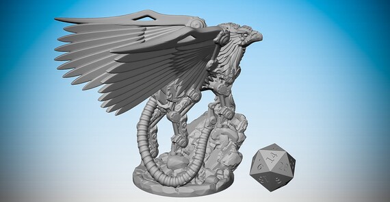 CLOCKWORK GRIFFON Dungeons and Dragons Dnd Pathfinder - Etsy