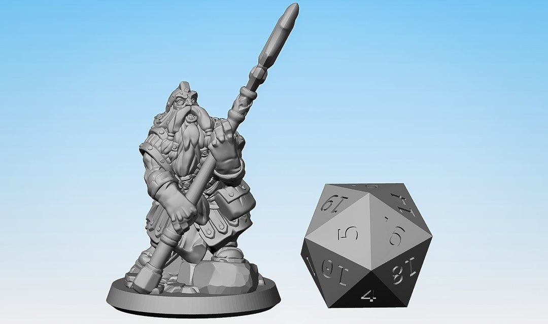 DWARF LANCER "pole Man 04" | Dungeons and Dragons | Dnd | Pathfinder ...