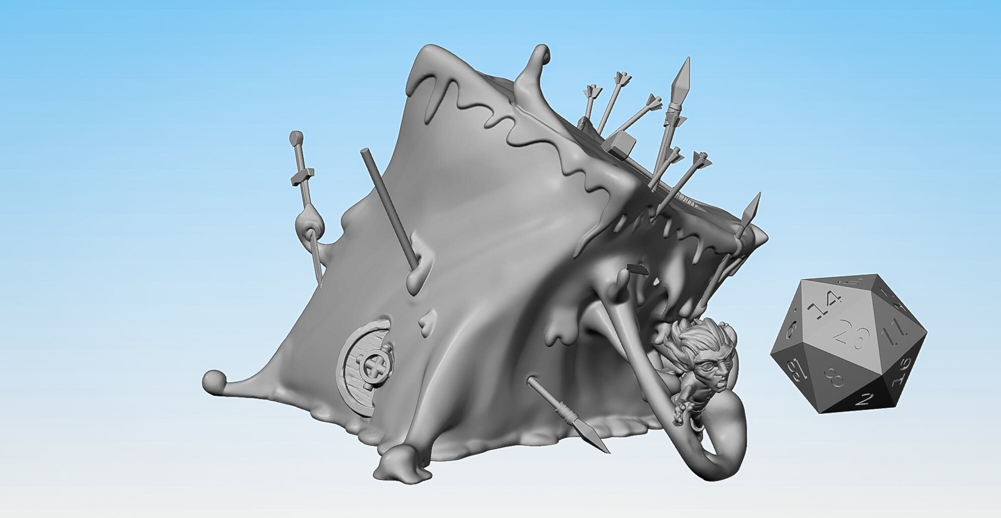 GELATINOUS CUBE Dungeons and Dragons DnD Pathfinder | Etsy