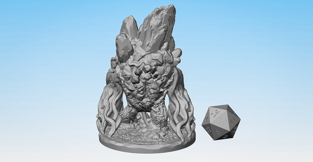 EARTH ELEMENTAL Dungeons and Dragons Dnd Pathfinder Tabletop RPG Hero ...