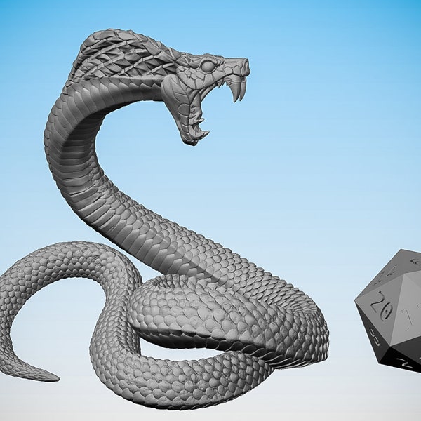 3d Print Cobra Snake - Etsy