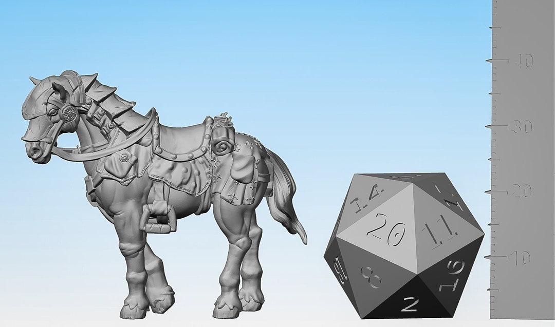 HORSE (A) "with Armour" | Dungeons and Dragons | Dnd | Pathfinder ...