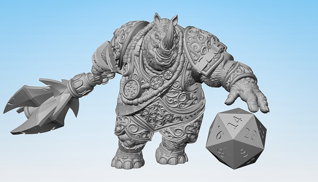 RHINO FOLK "Fighter" (Rhinokin) | Dungeons and Dragons | DnD ...