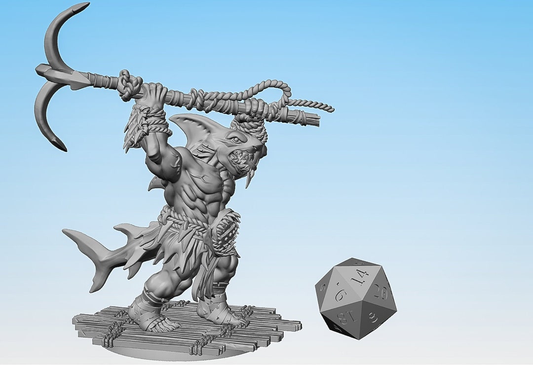 SHARK BERSERKER "grappling Hook" (sharkin) | Dungeons and Dragons | Dnd ...