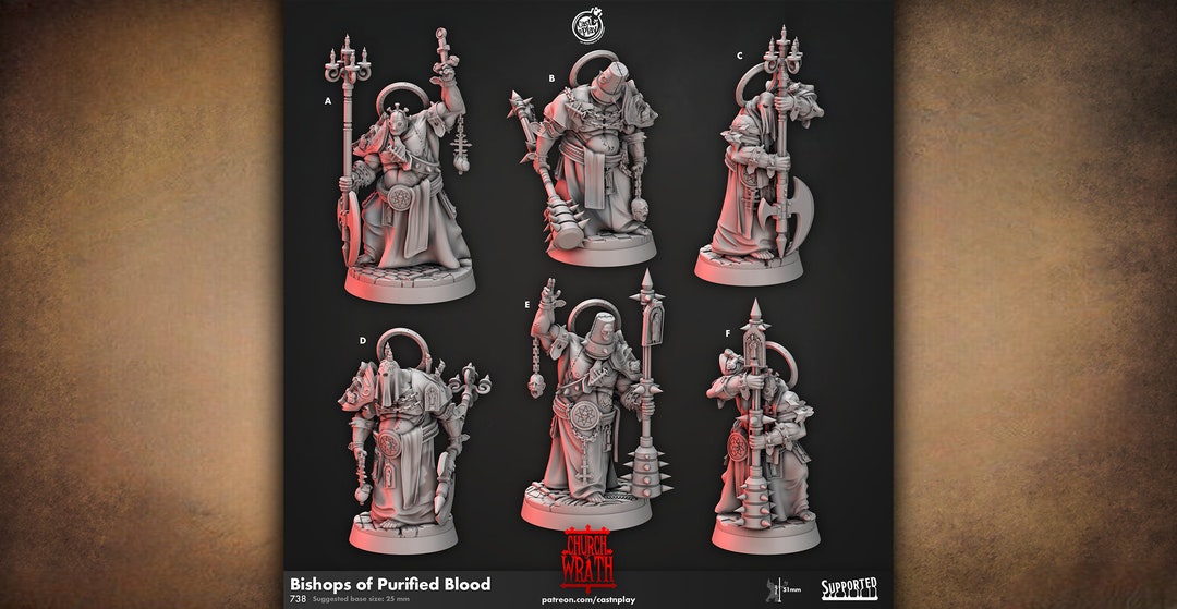 Cleric bishops of Purified Blood 12K Dnd Wargaming Dungeons and Dragons ...