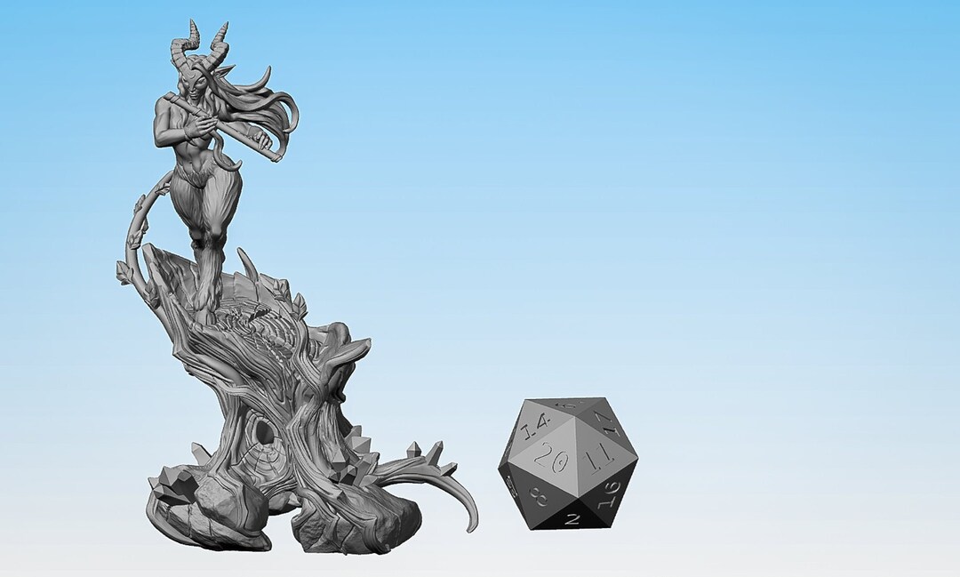 SEXY PINUP Satyr Dryad nihae & Tree Dungeons and Dragons Dnd Pathfinder ...