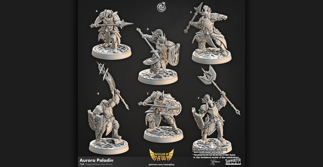 TEMPLAR PALADIN "aurora Paladin" | 12K Dnd | Wargaming | Dungeons and ...