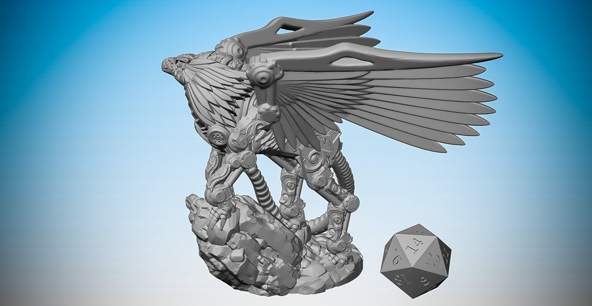 CLOCKWORK GRIFFON Dungeons and Dragons DnD Pathfinder | Etsy