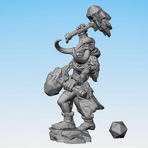 FROST GIANT F dual Hammers Ca. 12 Cm Dungeons and Dragons Dnd Pathfinder Tabletop RPG Hero Size ...