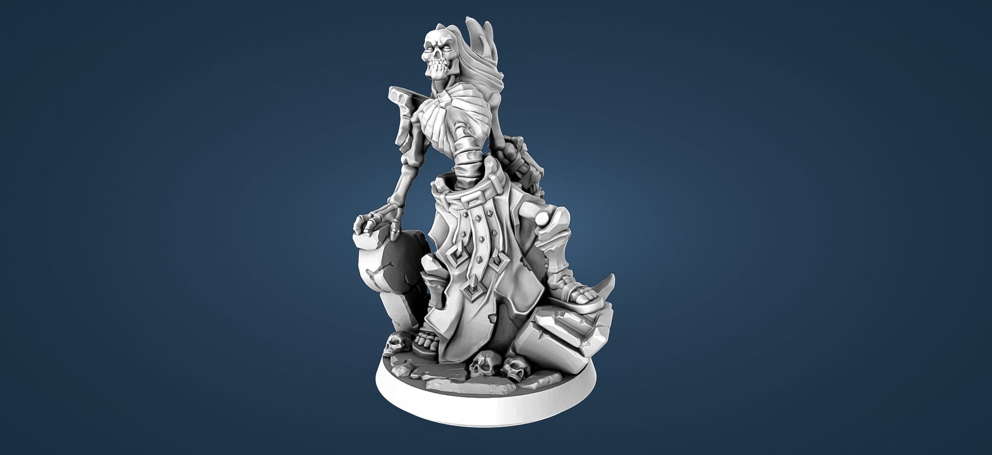 SKELETON FIGHTER scythe 01 Dungeons and Dragons - Etsy