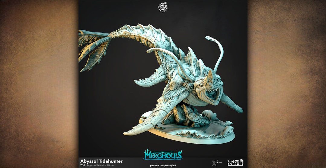 Merghoul abyssal Tidehunter Dungeons and Dragons - Etsy