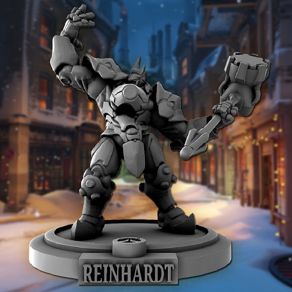 Overwatch Reinhardt Statue - Etsy UK