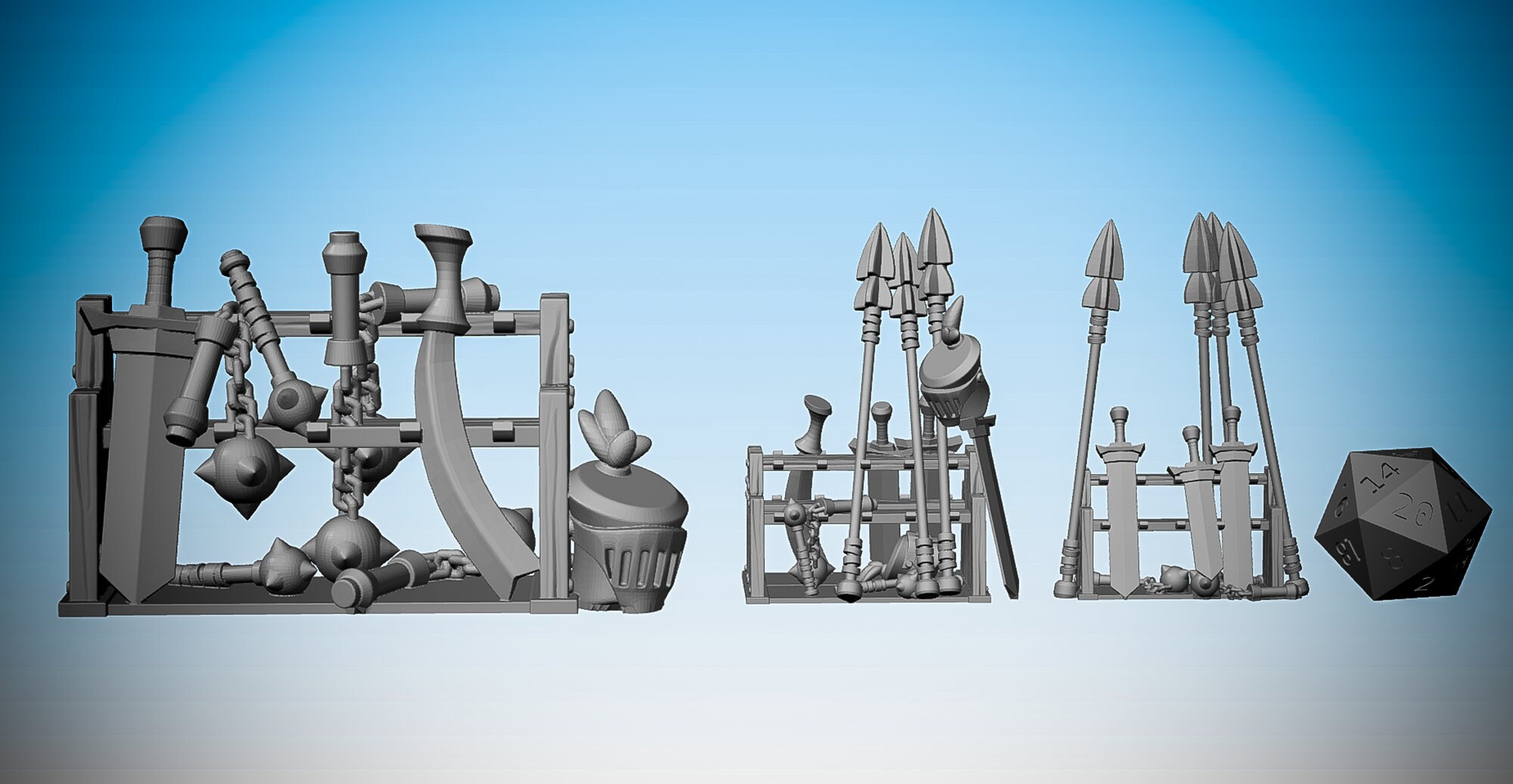 WEAPON RACKS X3 Props Dungeons and Dragons Dnd | Etsy