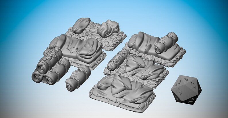 SLEEPING BAGS Props Dungeons and Dragons Dnd - Etsy