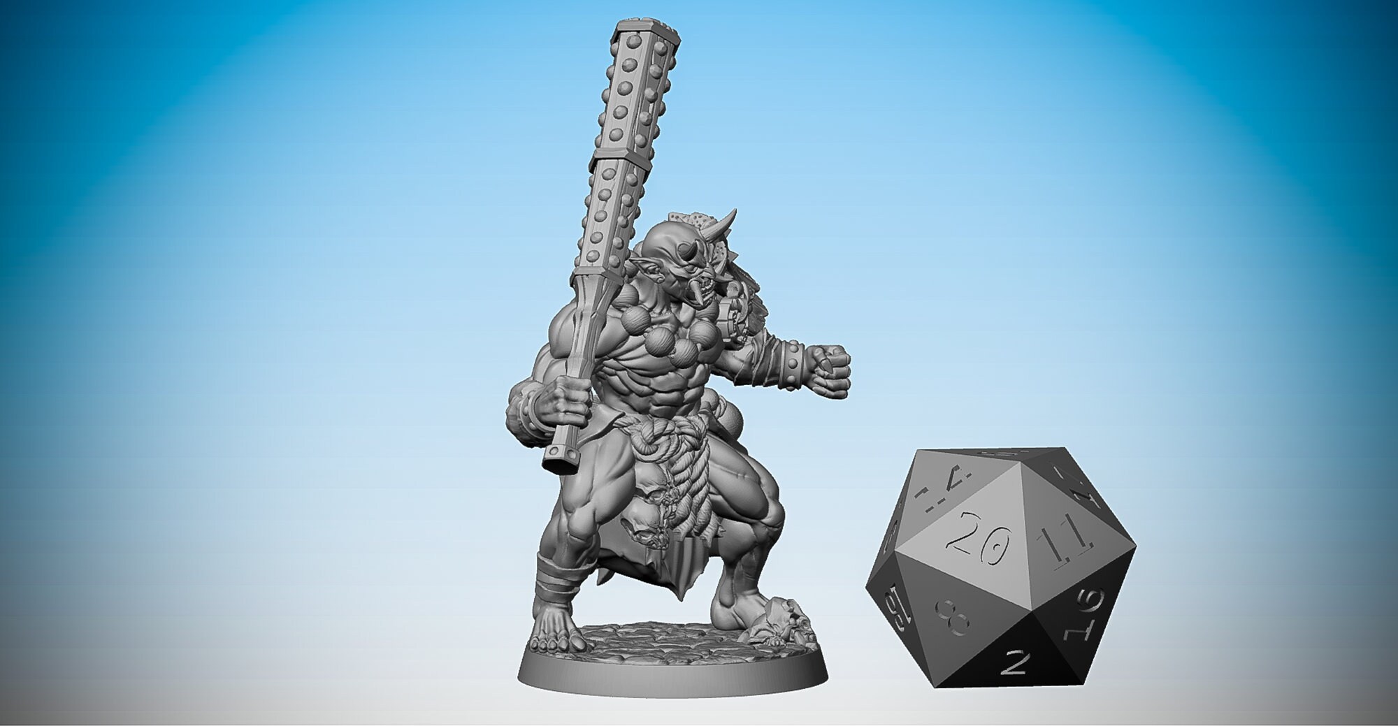 ONI GRUNT kanabo Dungeons and Dragons Dnd - Etsy UK