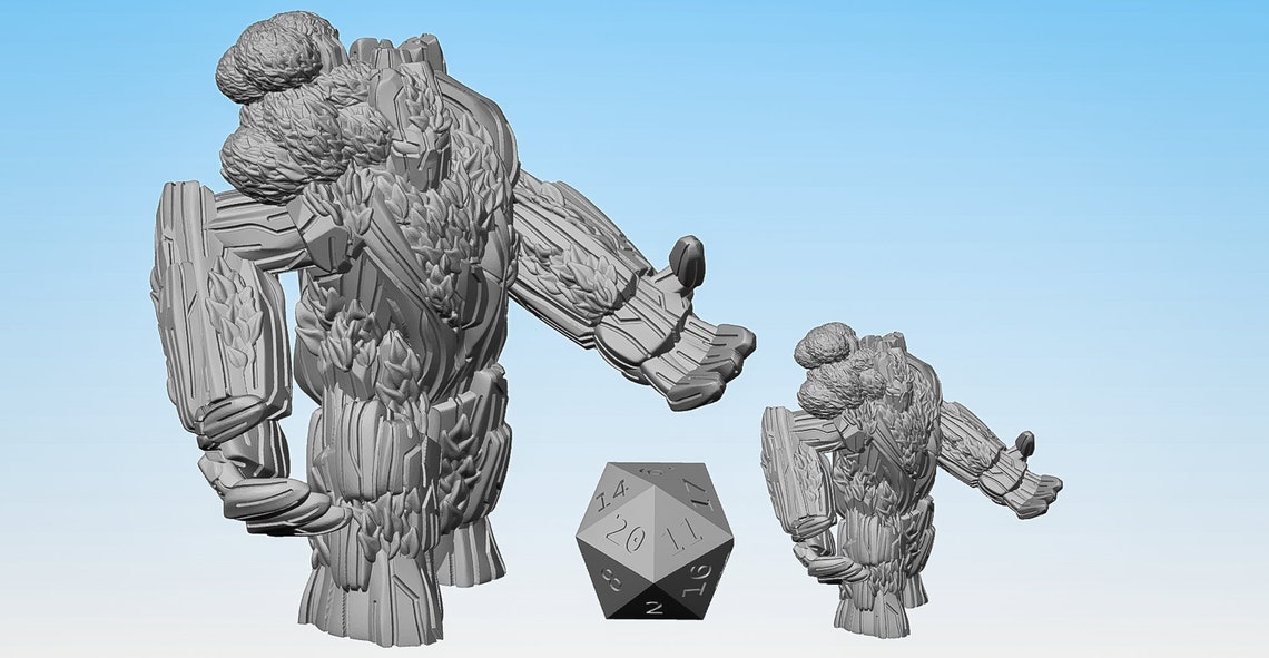 FOREST GOLEM 02 of 02 2 Sizes Dungeons and Dragons - Etsy