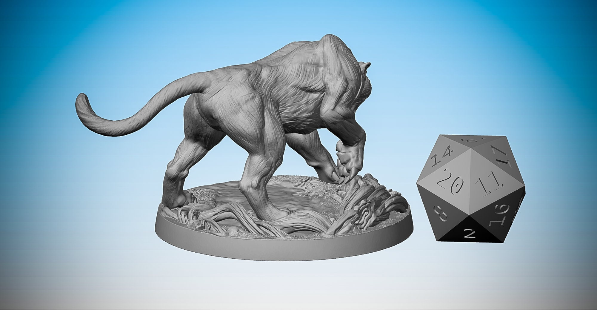 GREAT PANTHER 2 Sizes Dungeons and Dragons DnD | Etsy