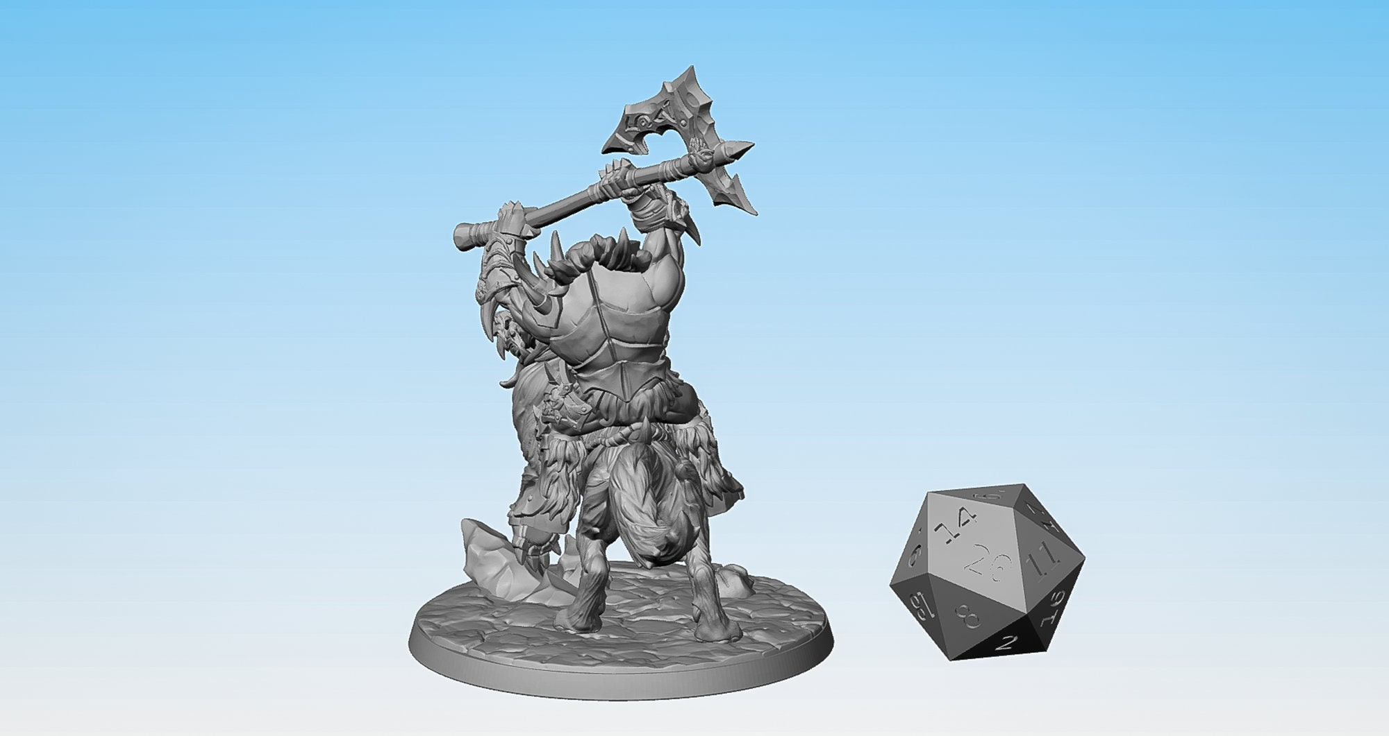 FROST ORC worg Rider A Dungeons and Dragons - Etsy UK