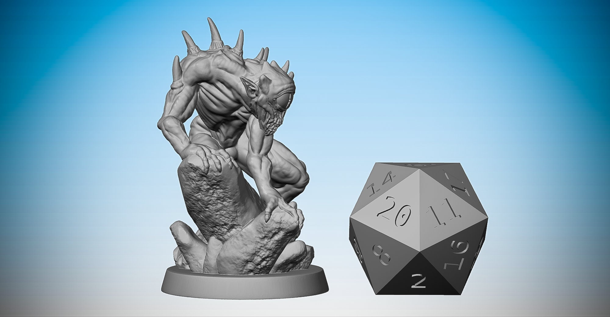 NOTHIC MONSTER Dungeons and Dragons Dnd Pathfinder | Etsy