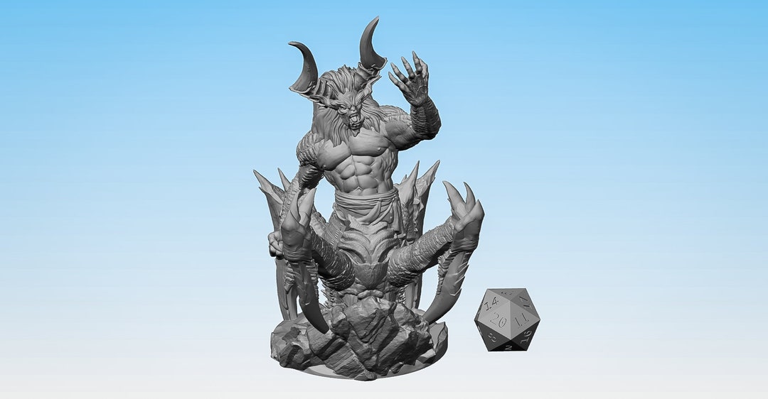 ARCH FIEND Dungeons and Dragons Dnd Pathfinder Tabletop RPG Hero Size ...