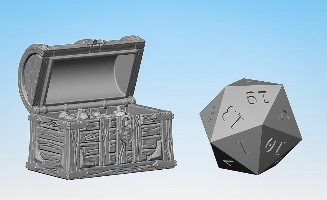 TREASURE CHEST open Dungeons and Dragons Dnd Pathfinder Tabletop RPG ...