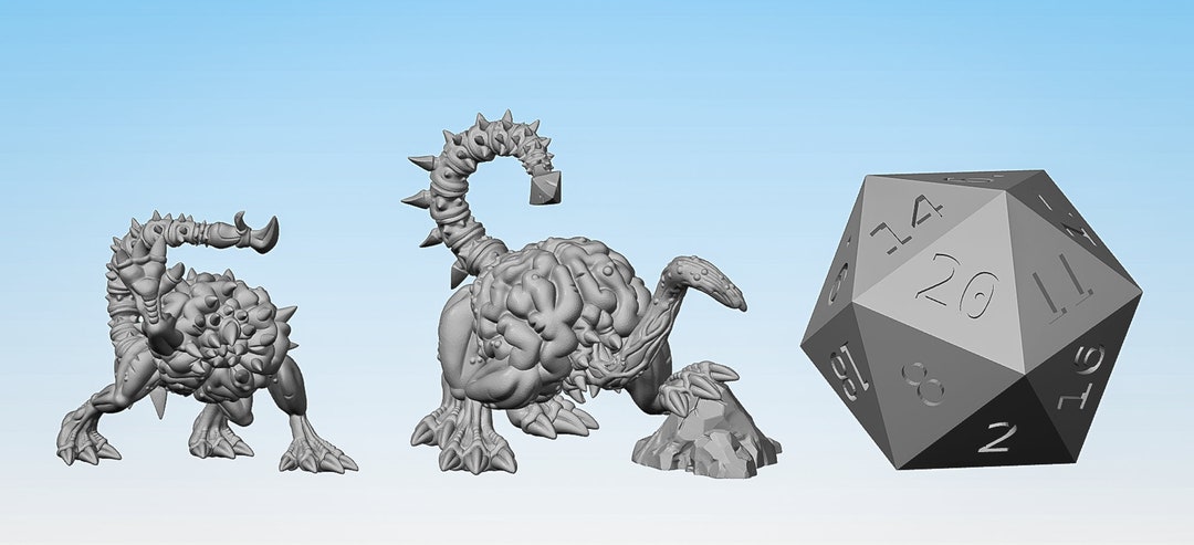 INTELLECT DEVOURER 2 for 1 3D Print Mini Resin Dungeons - Etsy UK