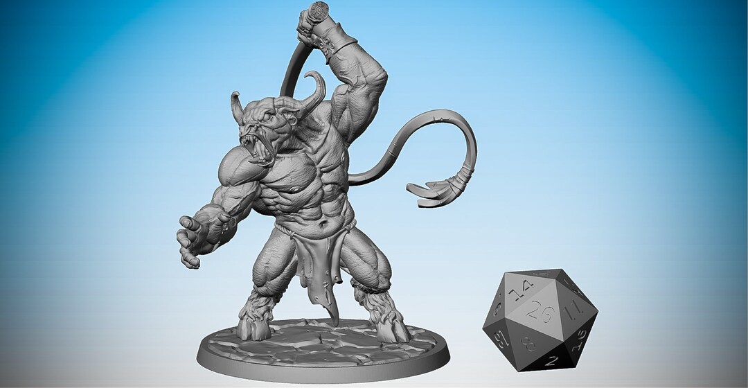 MINOTAUR slavemaster Dungeons and Dragons Dnd Pathfinder Tabletop RPG ...