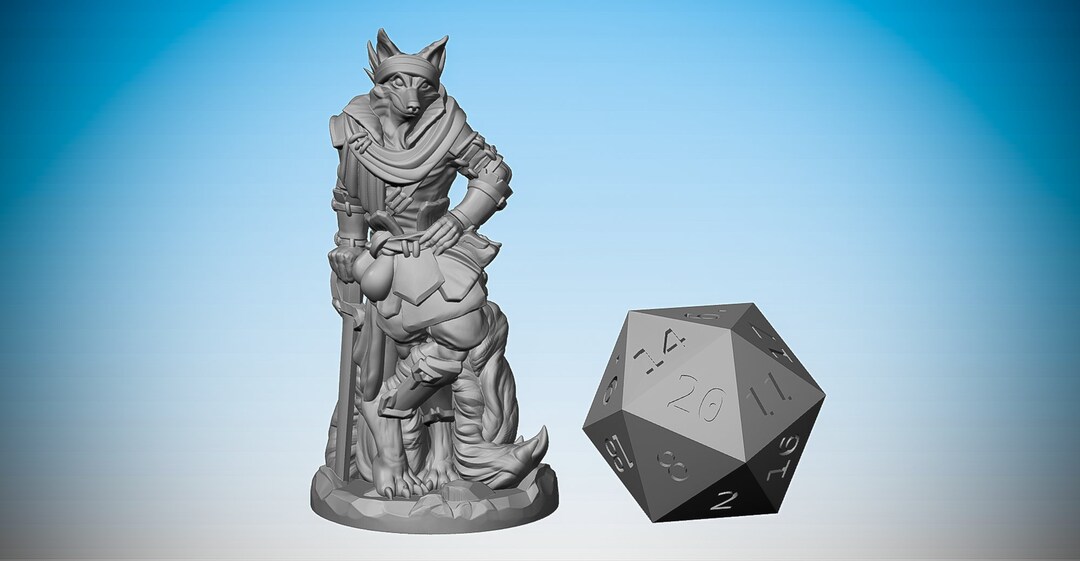 KITSUNE FOXFOLK Dungeons and Dragons Dnd Pathfinder Tabletop RPG Hero ...