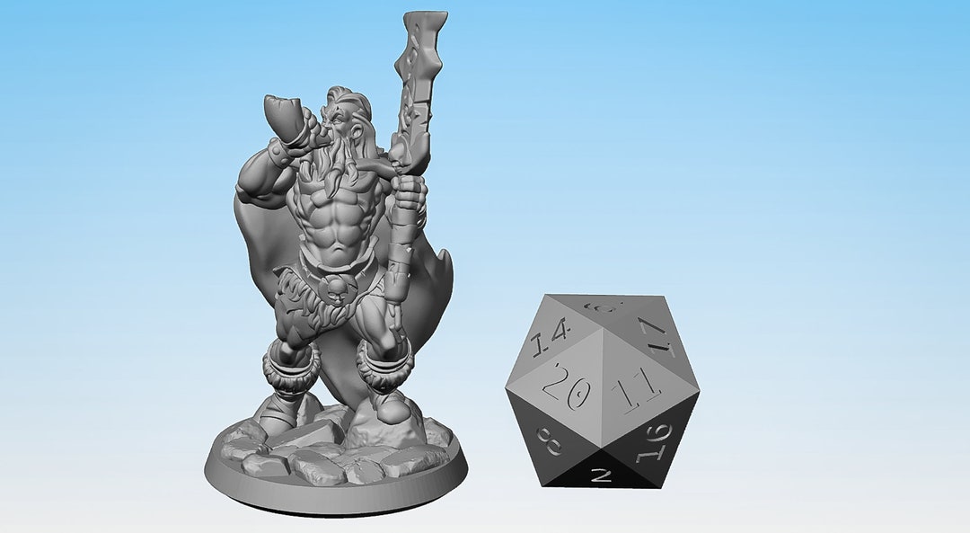 BARBARIAN twohanded Cleaver Horn Dungeons and Dragons Dnd Pathfinder ...