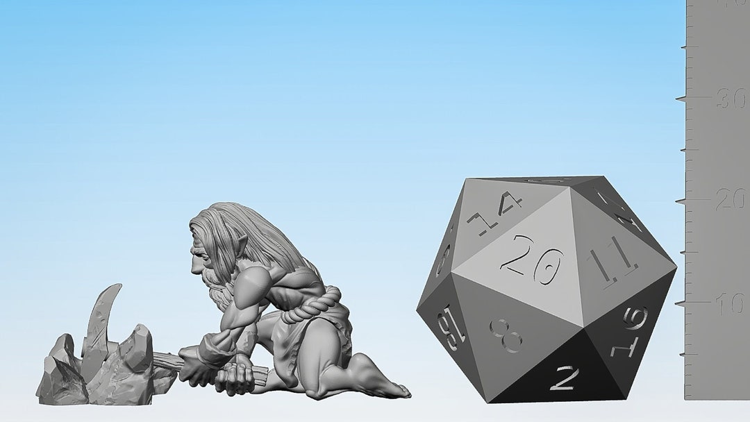 HALFLING slave With Pickaxe Dungeons and Dragons Dnd Pathfinder ...