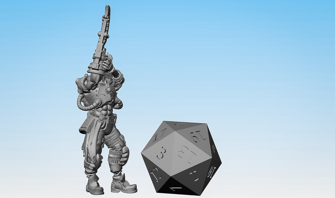 CYBORG WARRIOR a Dungeons and Dragons Dnd Pathfinder Tabletop RPG Hero ...