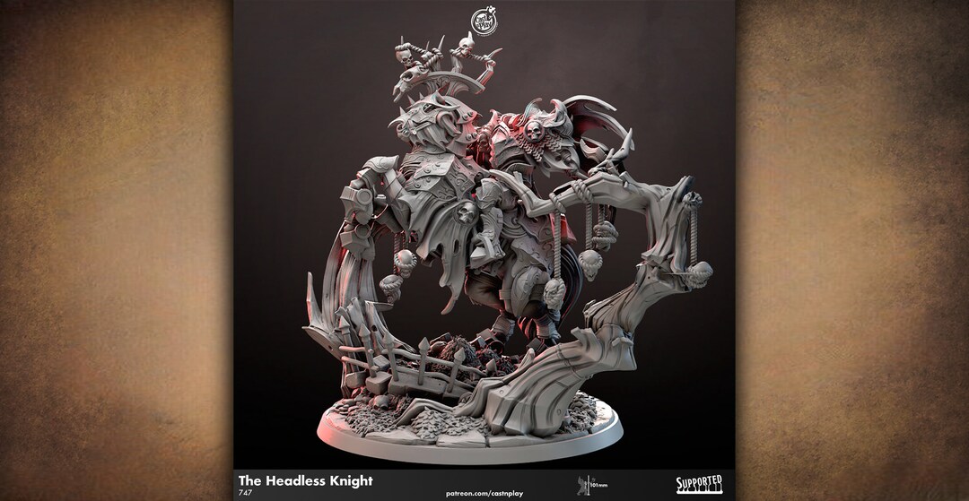 The Headless Knight Dungeons and Dragons Dnd 12K Print Pathfinder ...
