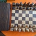 Handmade Wood Abstract Geometric Chess Set - Etsy
