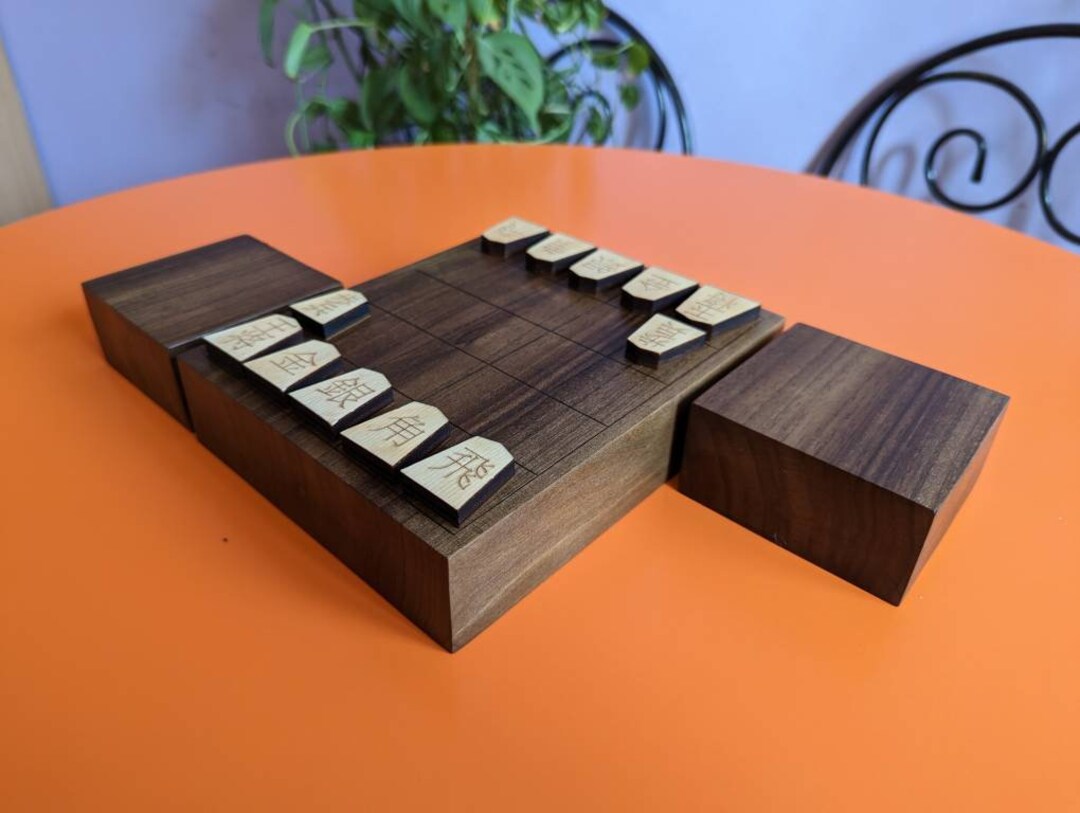 Minishogi & Kyoto Shogi Set. Thick Solid Hardwood Board. - Etsy